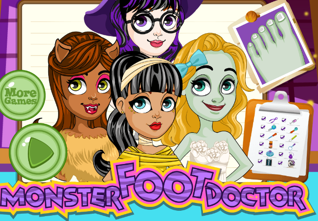 Monster Foot Doctor kostenlos spielen - NovumGames.com 🏆